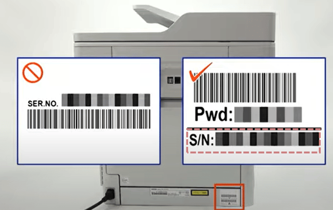 Finding your serial number of your device