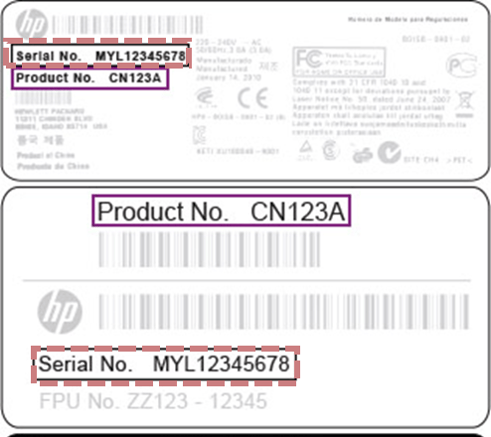 Finding your serial number of your device